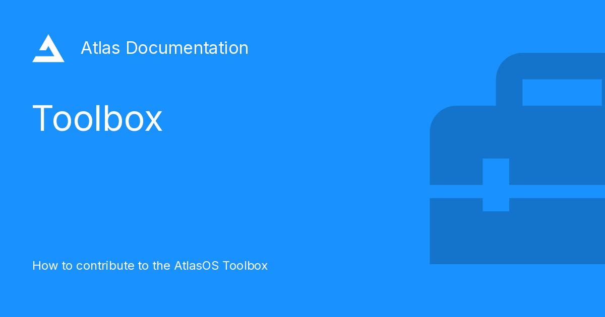 Toolbox - Atlas Documentation