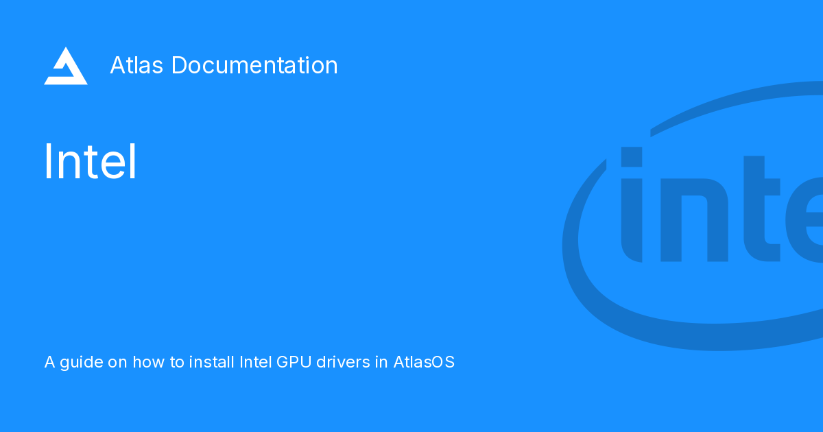 Intel - Atlas Documentation