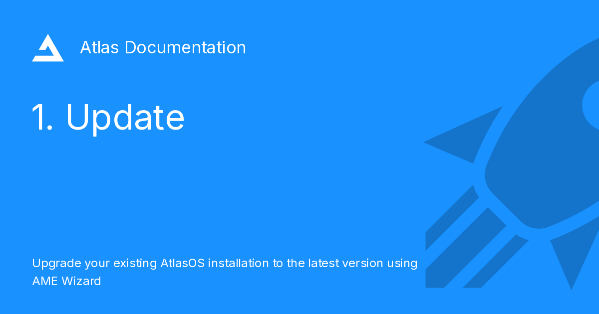 1. Update - Atlas Documentation